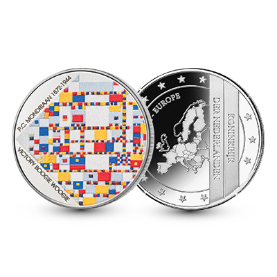 Piet Mondriaan Vijfje in coincard | Munt-Online.be